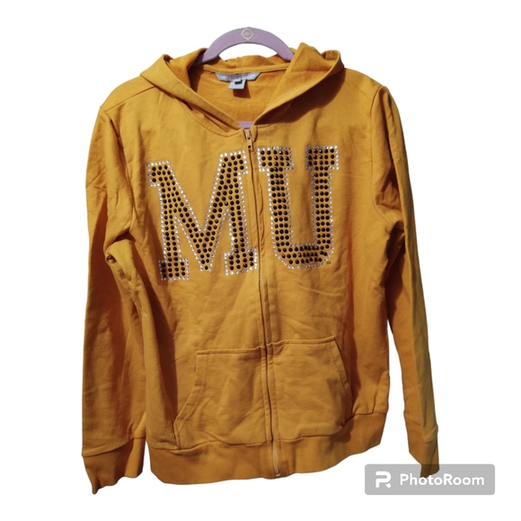 The License House | Tops | University Of Missouri Mu Rhinestone Logo ...